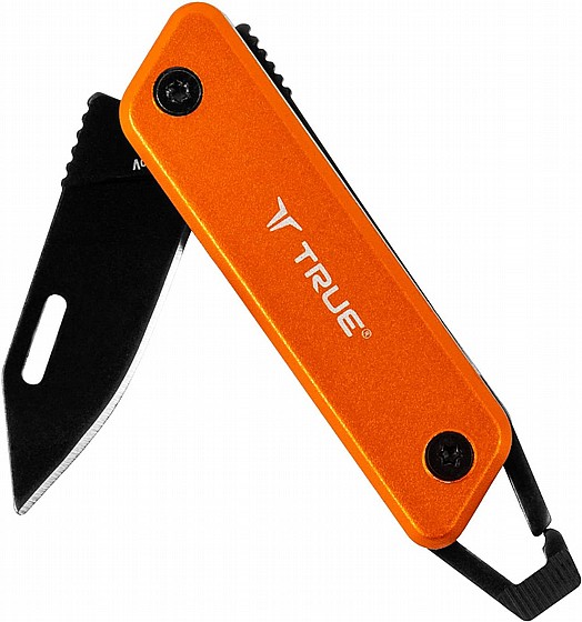 אולר כיס/מחזיק מפתחות כתום True Knives Utility Modern Keychain